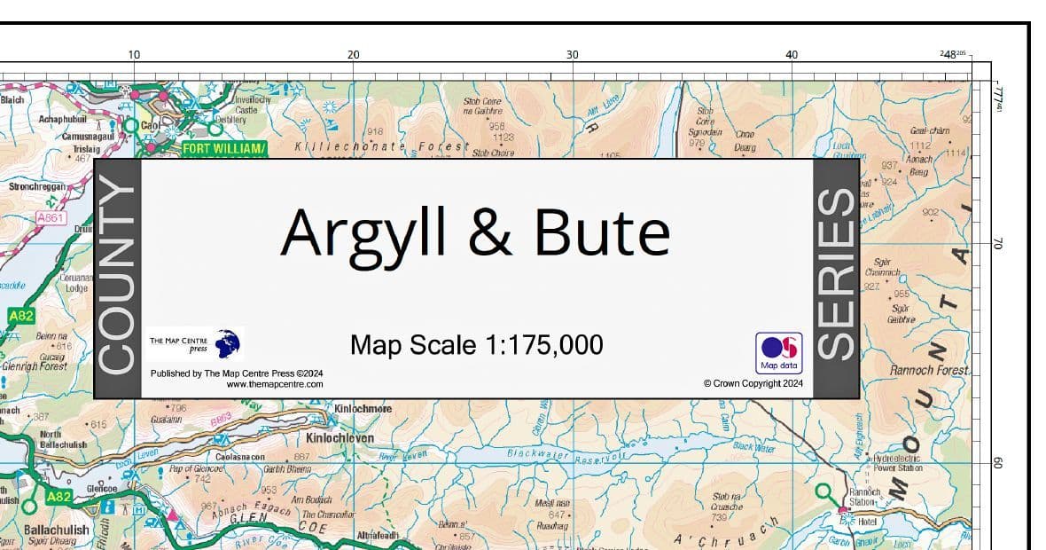 County Map of Argyll & Bute - 2024
