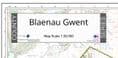 County Map of Blaenau Gwent
