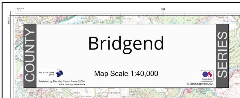 County Map of Bridgend