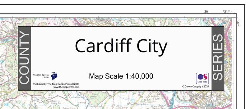 County Map of Cardiff