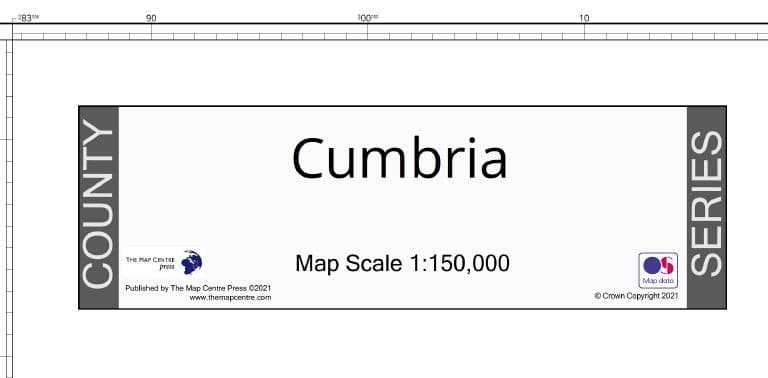 County Map of Cornwall - White Background