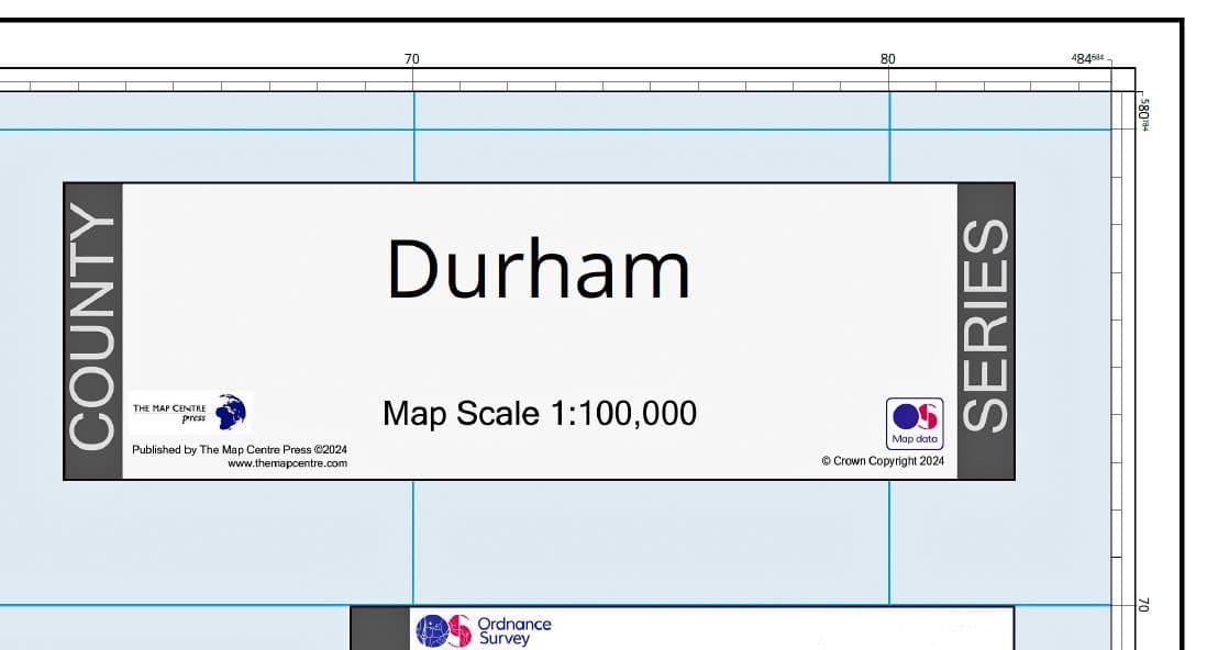 County Map of Durham - 2024
