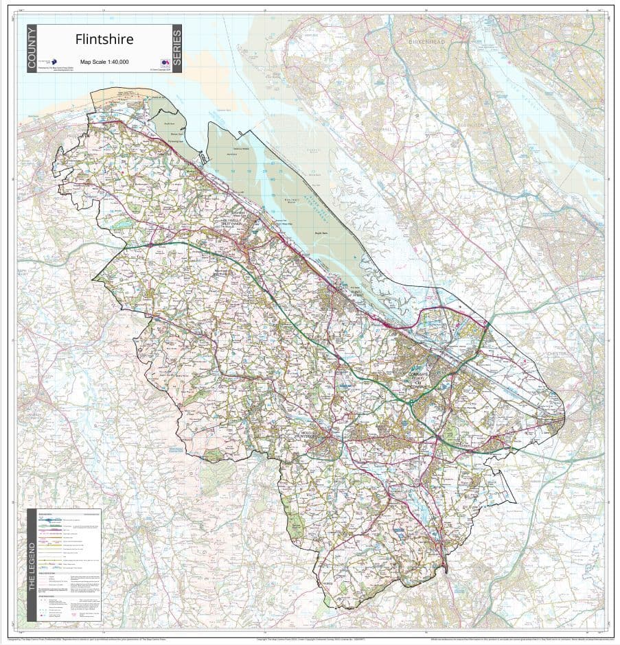 County Map of Flintshire