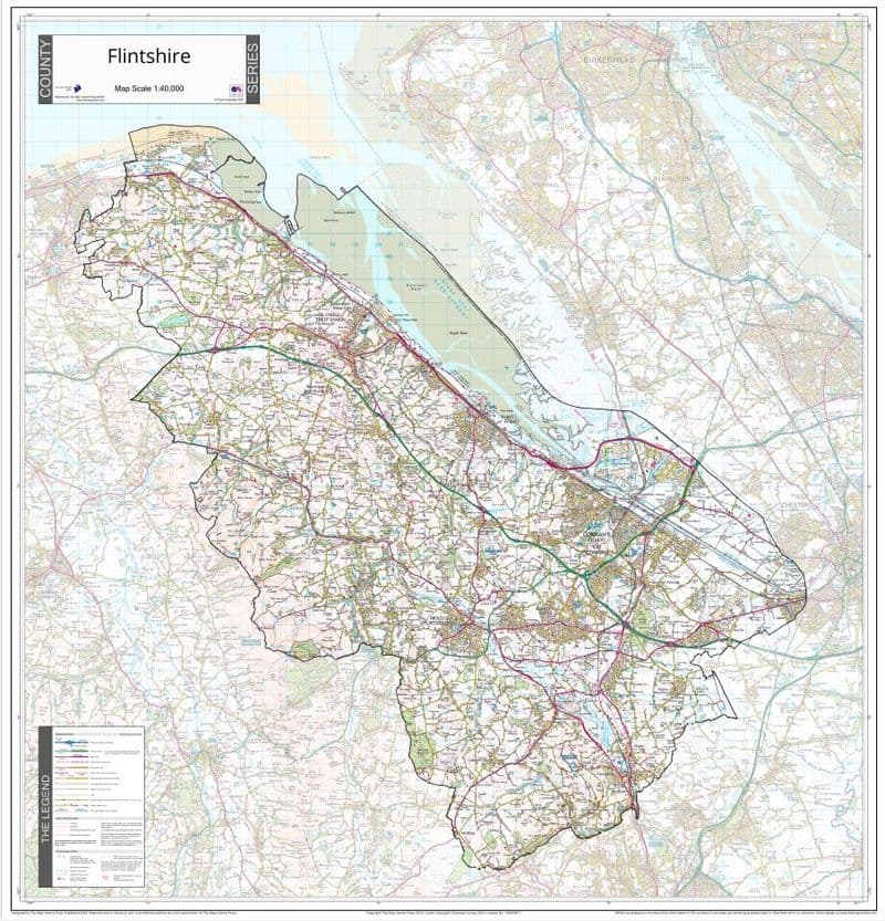County Map of Flintshire