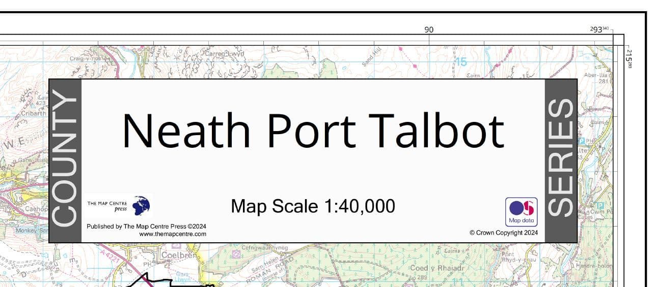 County Map of Neath Port Talbot