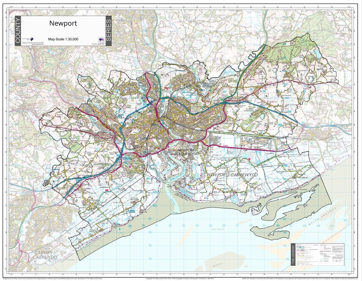 County Map of Newport City