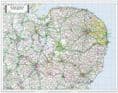 County Map of Norfolk Suffolk & Cambridgeshire - Special Sheet - 2025