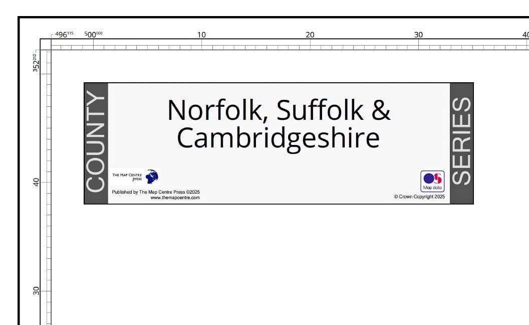 County Map of Norfolk Suffolk & Cambridgeshire - Special Sheet - 2025 ...