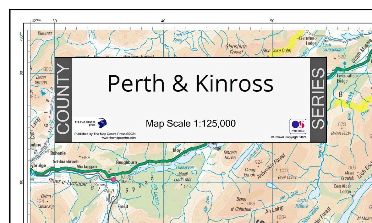 County Map of Perth & Kinross - 2024