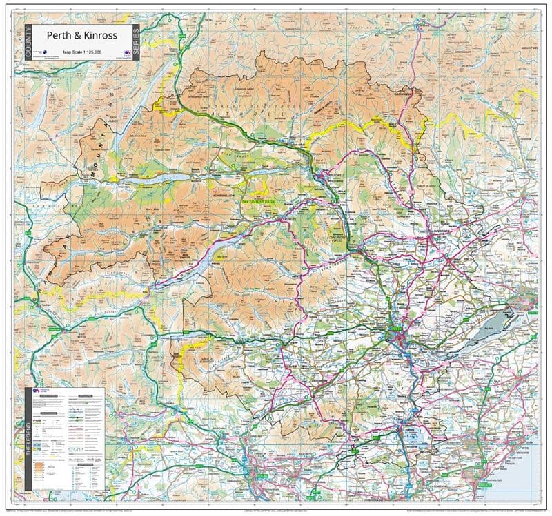 County Map of Perth & Kinross - 2024
