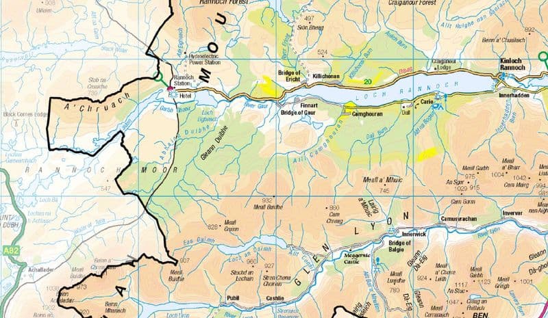 County Map of Perth & Kinross - 2024