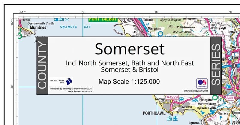 County Map of Somerset - 2024