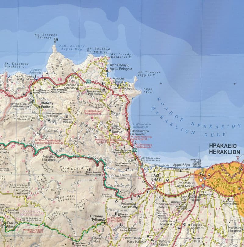 Crete Central - Terrain Maps - 1 100 000