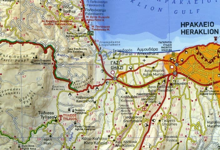 Crete Central - Terrain Maps - 1 100 000