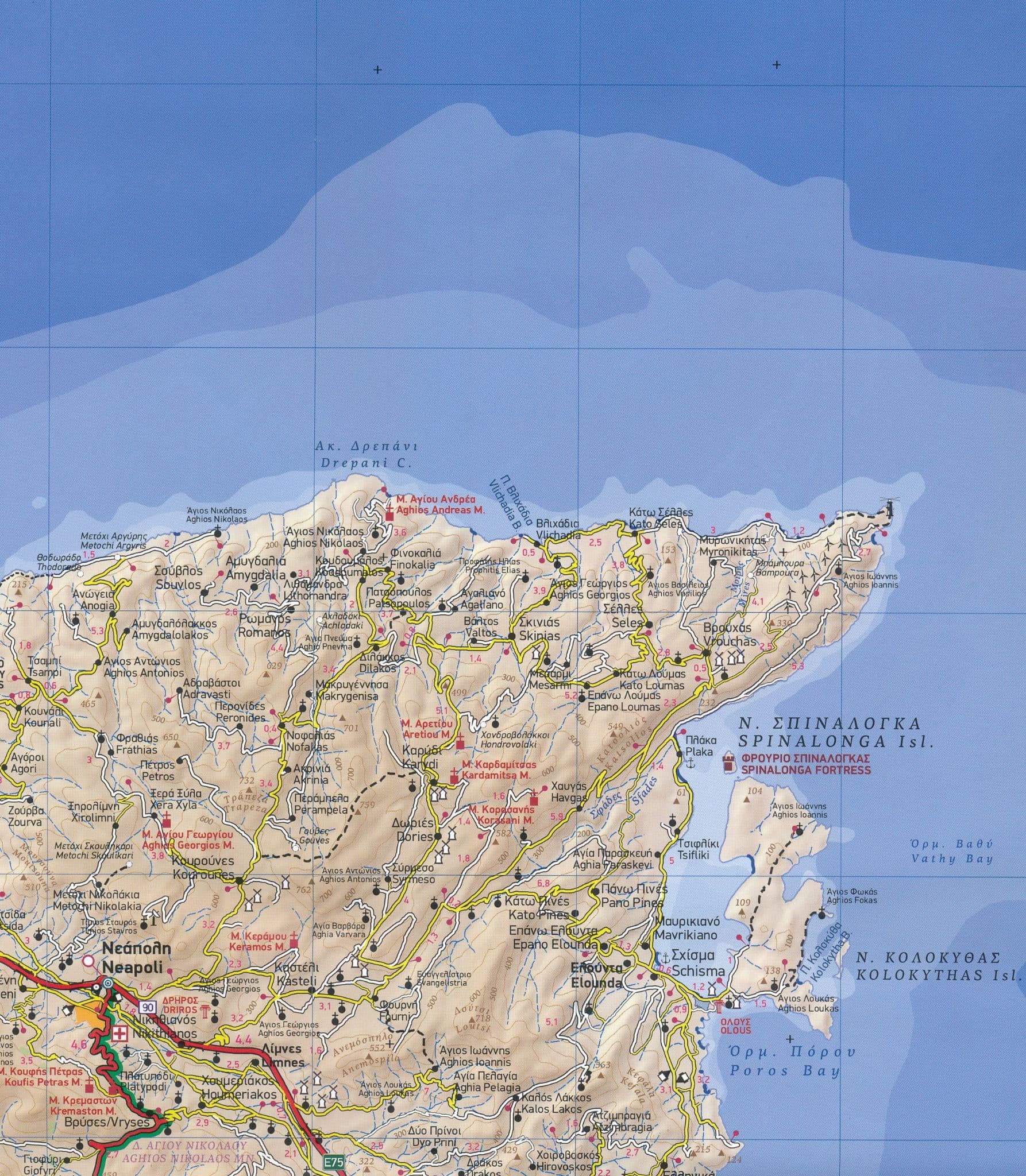 Crete Eastern - Terrain Maps - 1 100 000