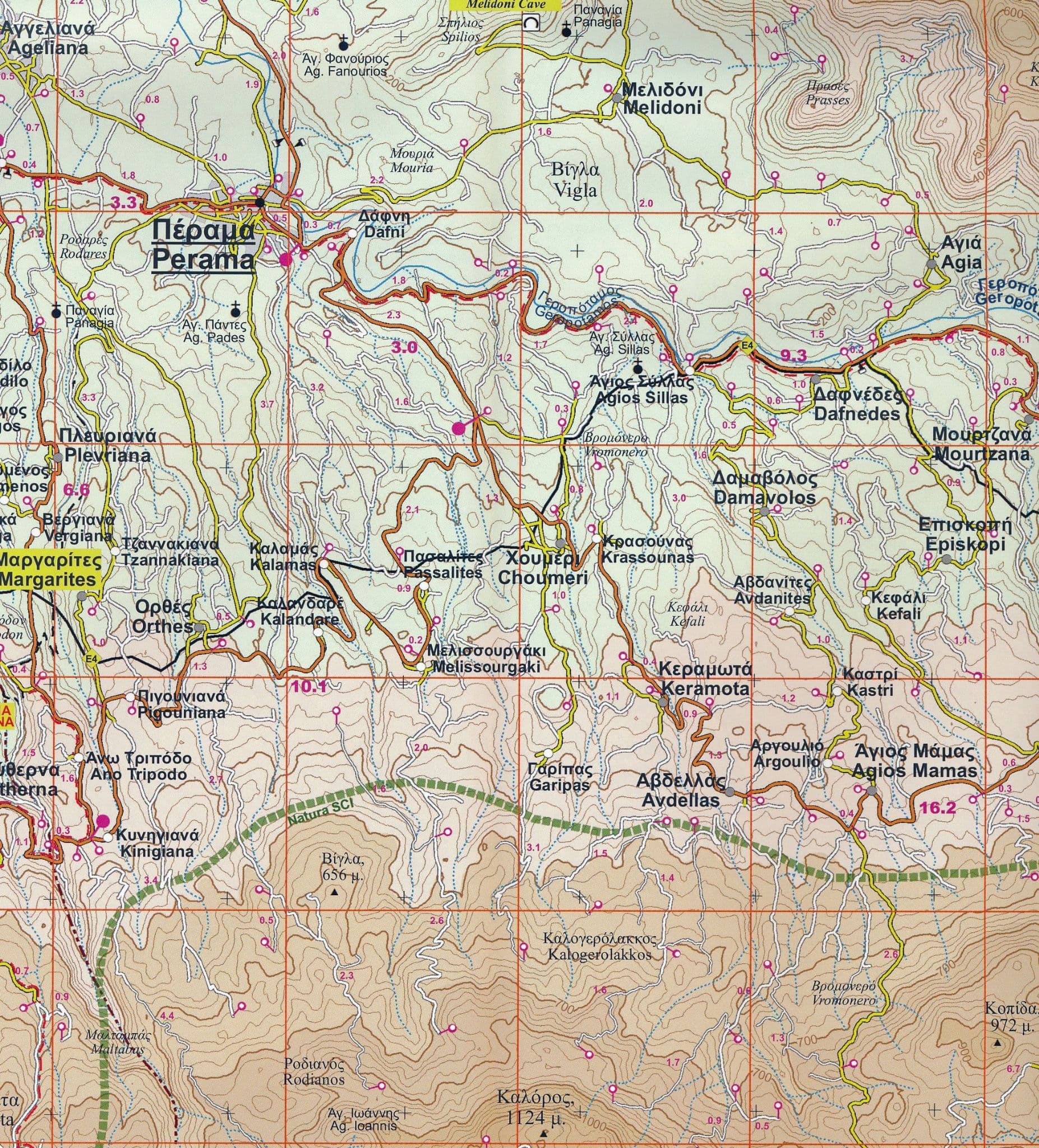 Crete - Psiloritis - Heraklion - Hiking Map Road Editions 403