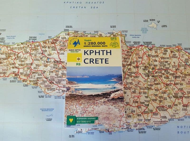 Crete - Road Map- Anavasi & x28;1 R6& x29;