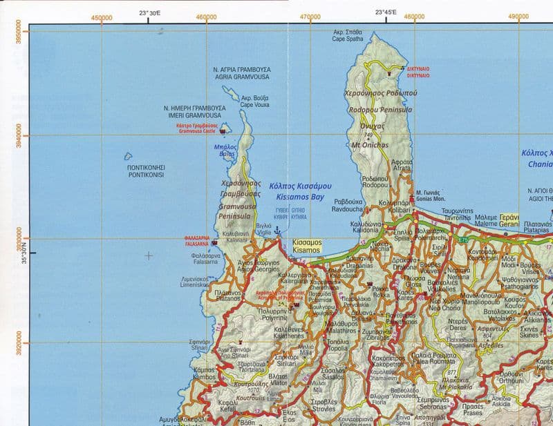 Crete - Road Map- Anavasi & x28;1 R6& x29;