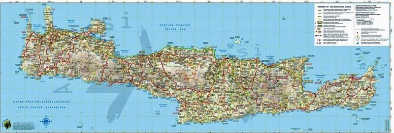 Crete - Road Map- Anavasi & x28;1 R6& x29;