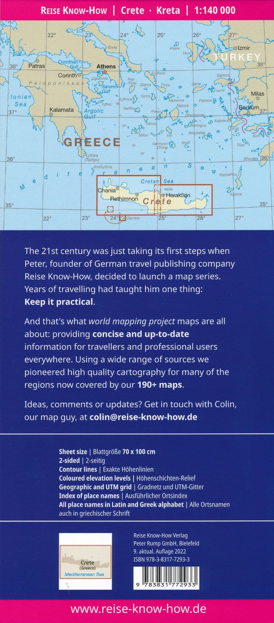 Crete - Road Map - Reise