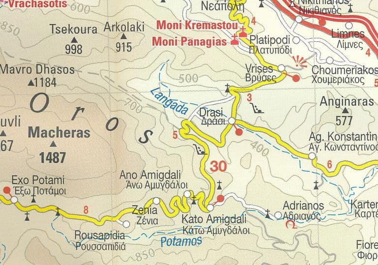 Crete - Road Map - Reise