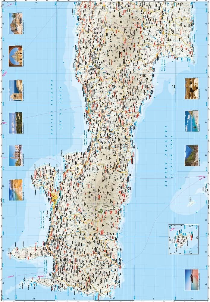 Crete - Road Map - Reise