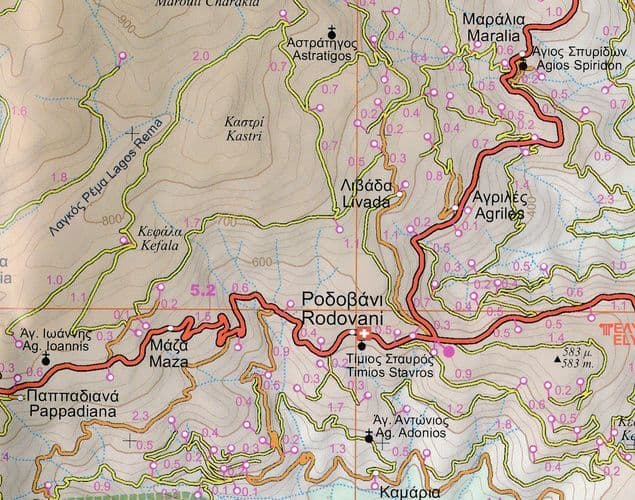 Crete - Samaria Gorge - Paleochora - Sougia - Ag Roumeli - Hiking Map ...