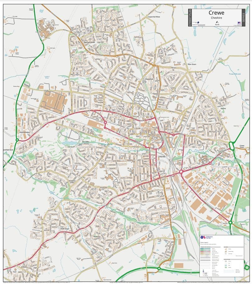 Crewe Street Map
