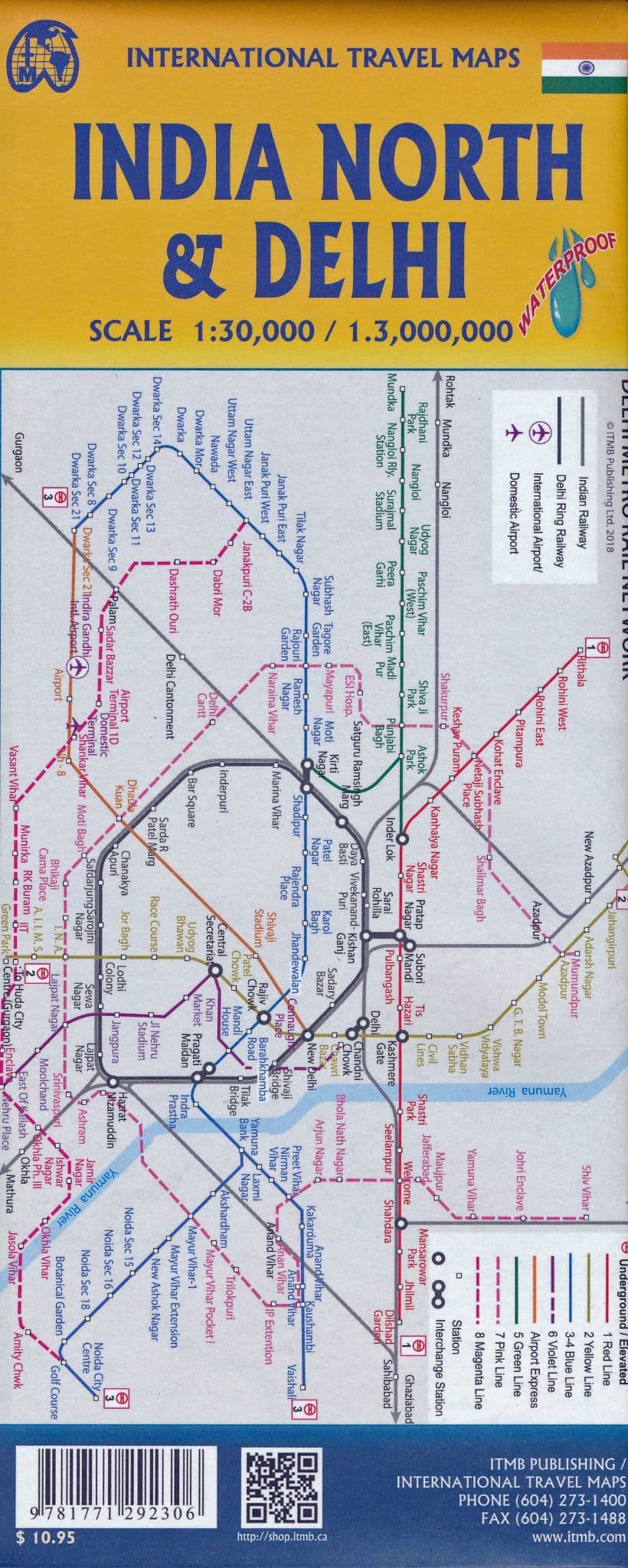 Delhi & Northern India Travel Map