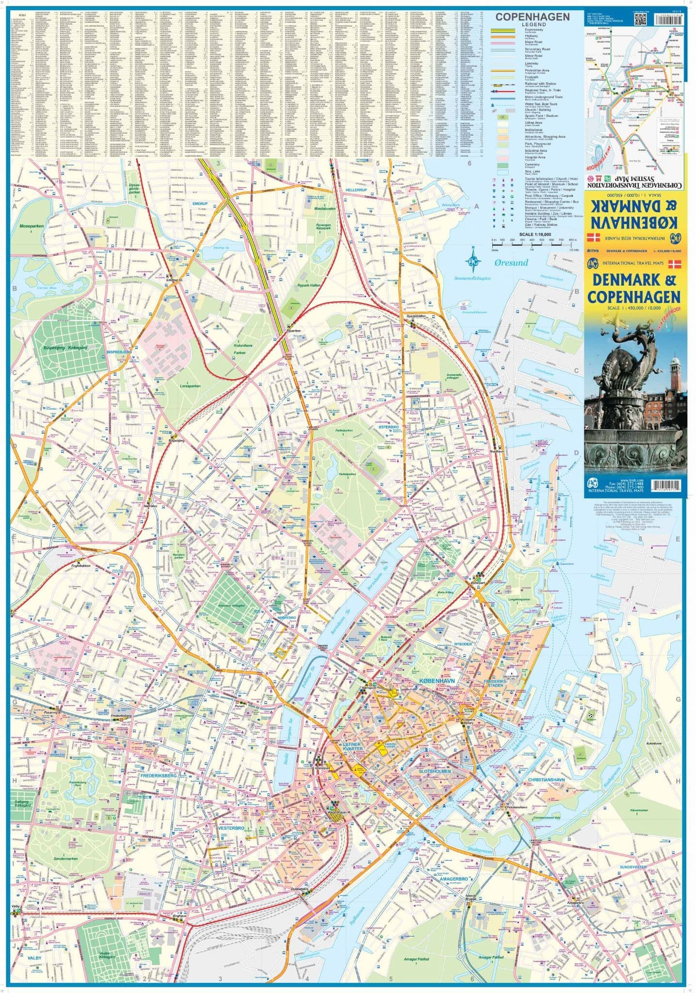 Denmark Travel Reference map