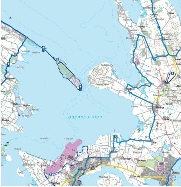 Denmark Cycling Map - 03 - Funen / Fyn 2 Map Set