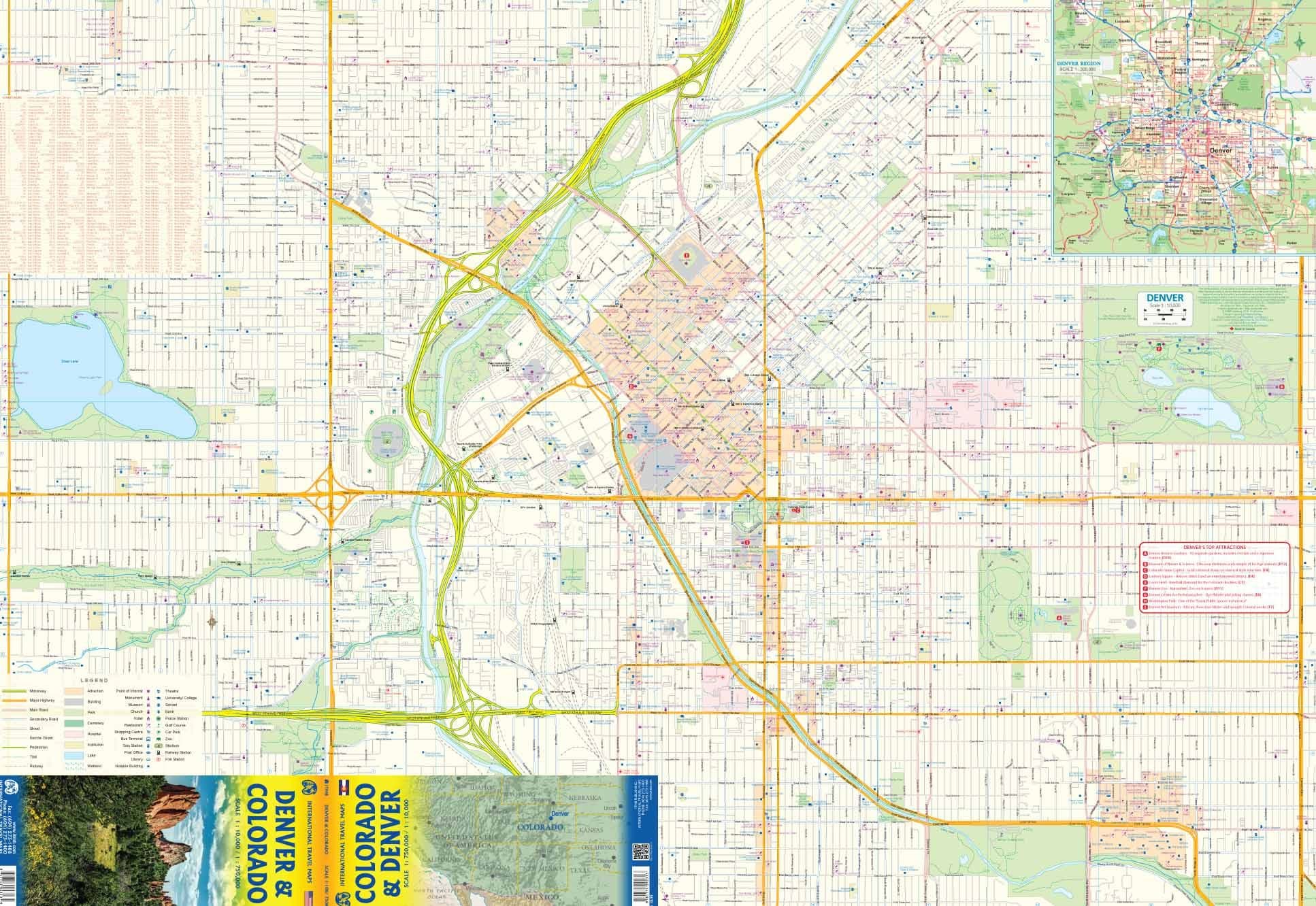 Denver & Colorado Travel Map