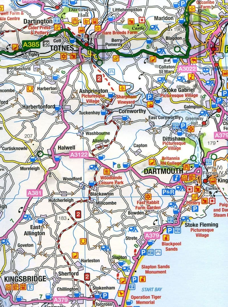 Devon & Somerset West - OS Tour Map