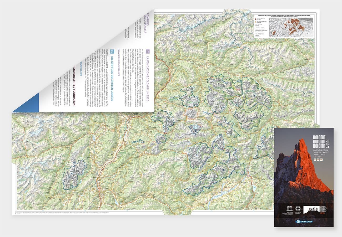 Dolomites - Unesco Tourist Map T 10
