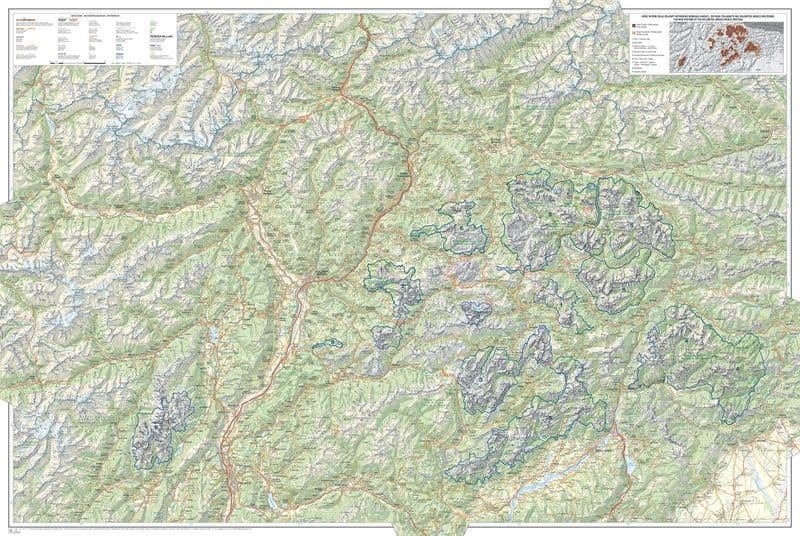 Dolomites - Unesco Tourist Map T 10