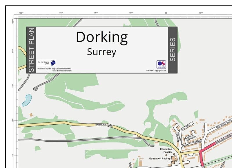 Dorking Street Map