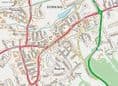 Dorking Street Map