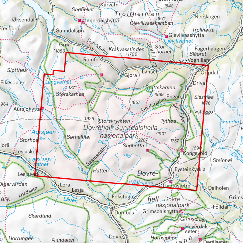 Dovrefjell - Hiking Map - Calazo BD 060