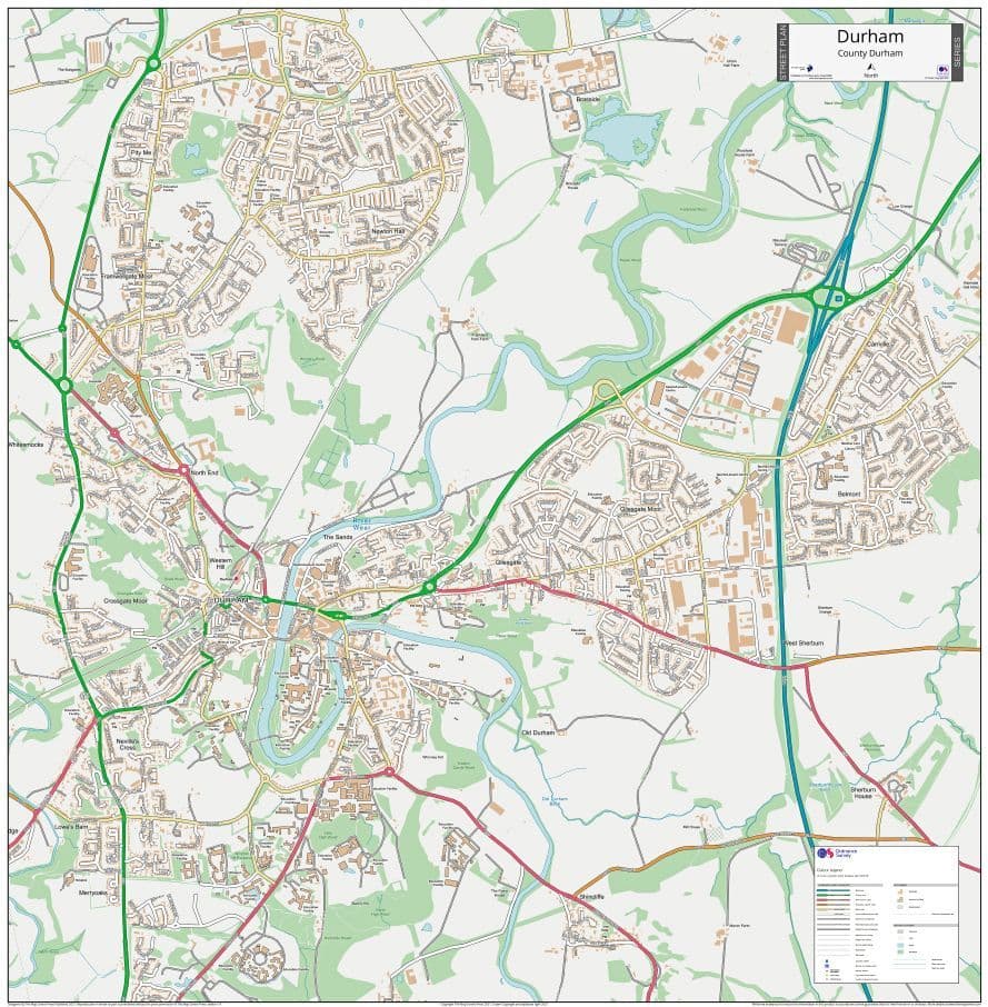Durham Street Map