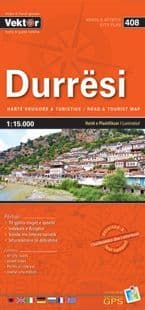Durresi City Street Map - Vektor