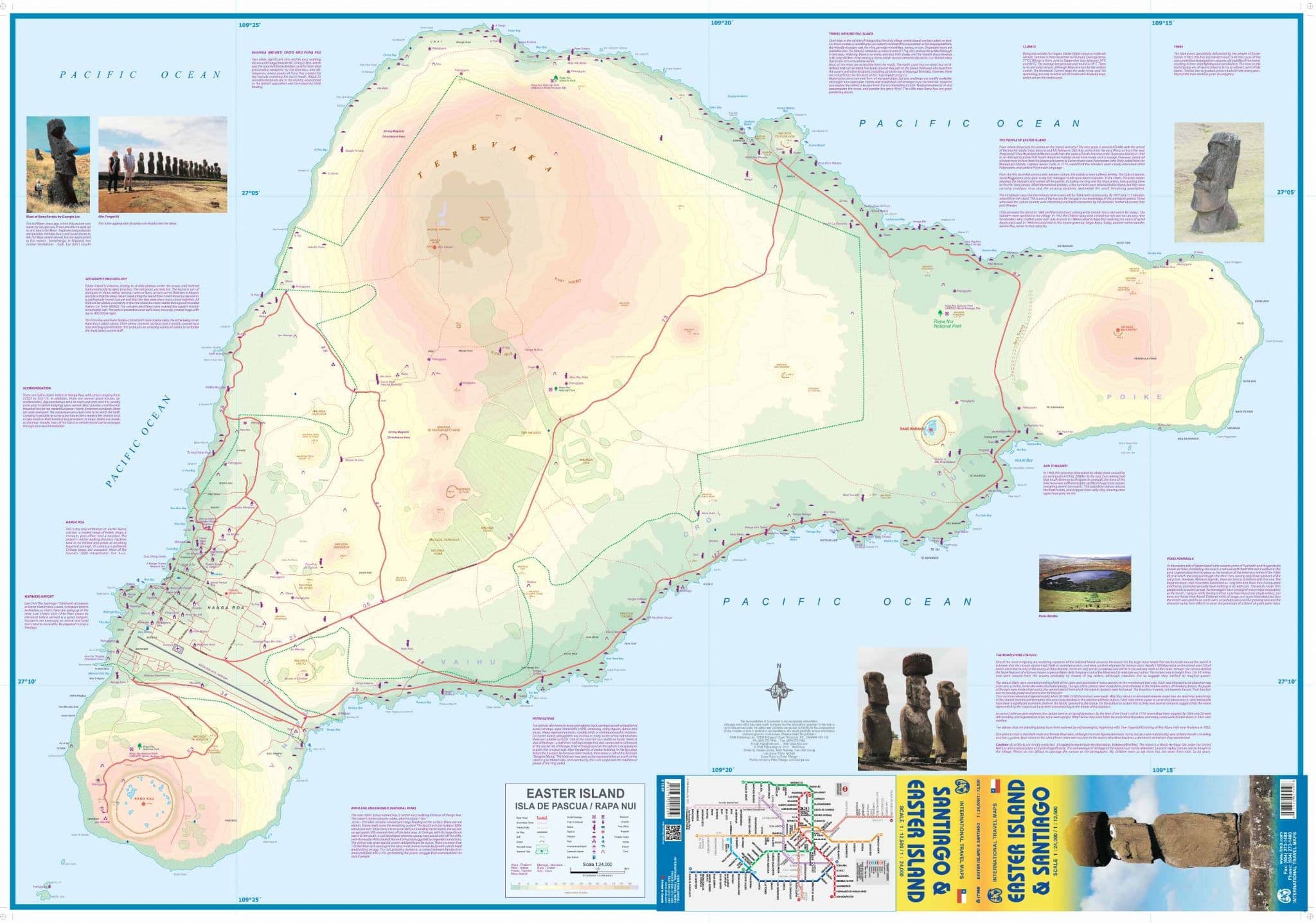 Easter Island & Santiago Travel Map