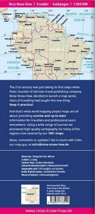 Ecuador & Galapagos islands Road Map - Reise