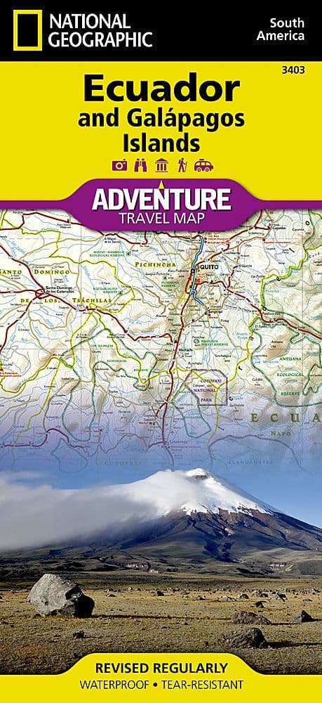 Ecuador & The Galapagos Islands Adventure Map - National Geographic