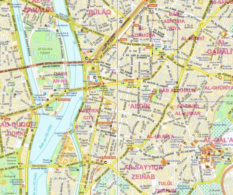 Egypt - Laminated Road Map - Comfort