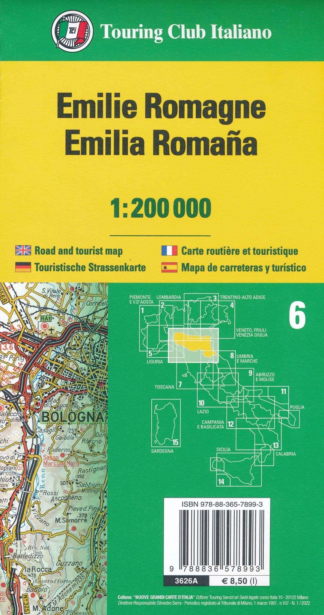 Emilia - Romagna - TCI Road Map
