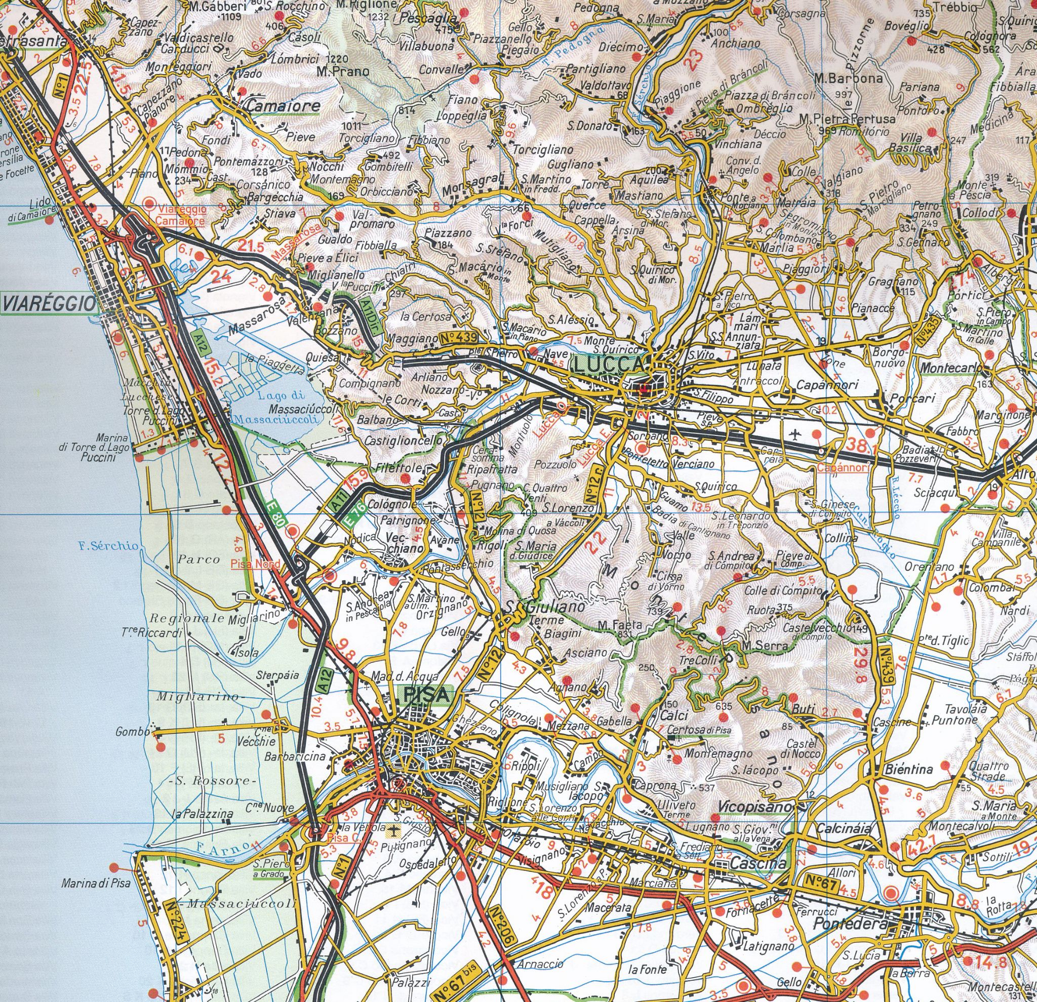 Emilia - Romagna - TCI Road Map