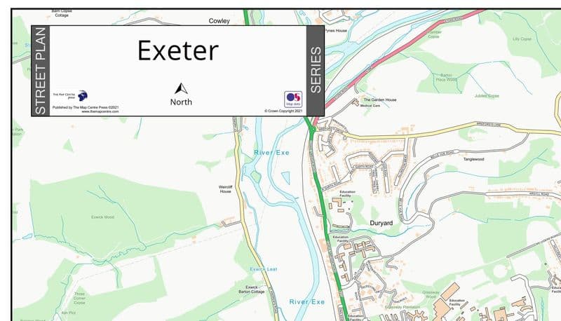 Exeter Street Map
