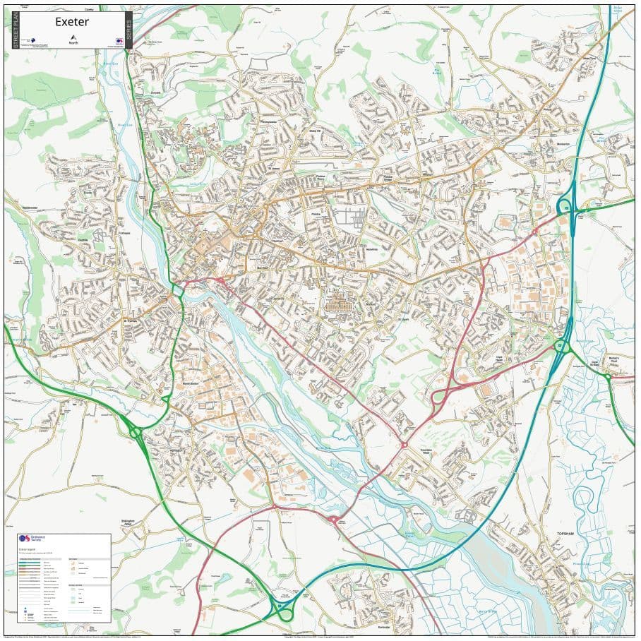 Exeter Street Map