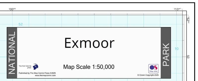 Exmoor National Park - Wall Map - 2025