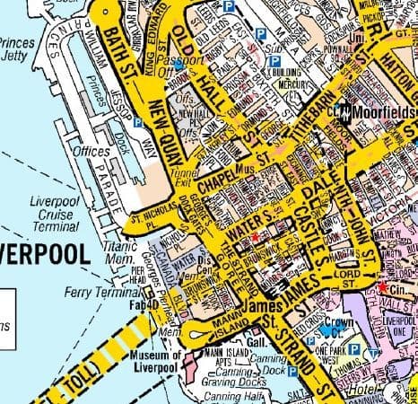 Extra Large A-Z Wall Street Map - Bespoke